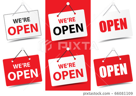 signage-open - Stock Illustration [66081109] - PIXTA