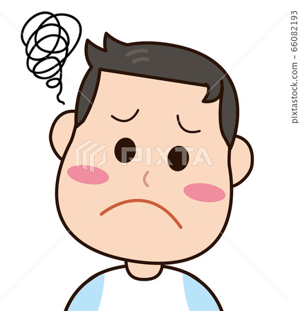 Troubled man - Stock Illustration [66082193] - PIXTA