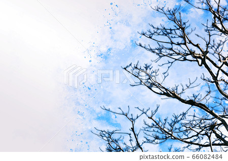 Abstract colorful branch tree in forest on... - Stock Illustration ...