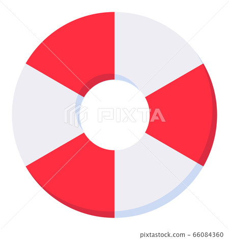 Illustration of red and white buoy - Stock Illustration [66084360] - PIXTA