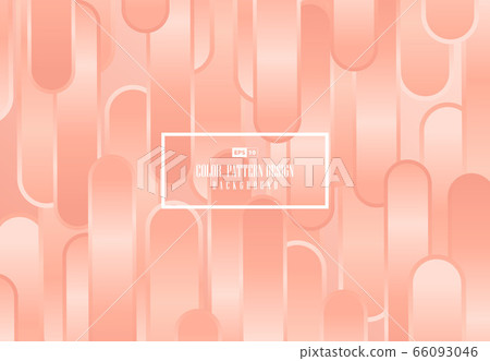 Abstract living coral color of line pattern...-插圖素材 [66093046] - PIXTA圖庫