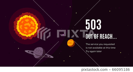 Error 503 page design, flat style vector - Stock Illustration [66095186 ...