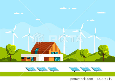 Energy effective house concept banner design,... - Stock Illustration ...