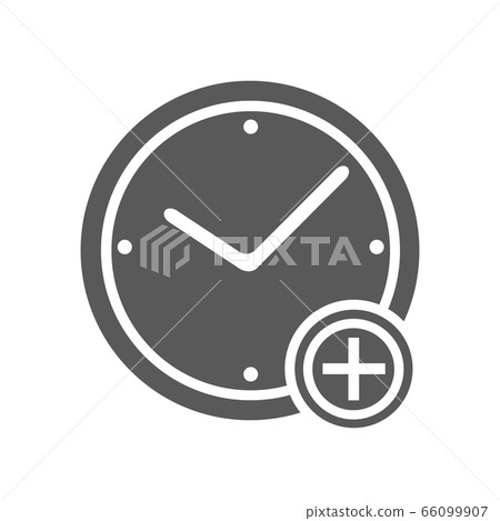 Time plus icon vector simple-插圖素材 [66099907] - PIXTA圖庫
