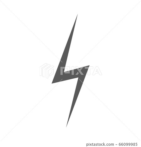 Lightning icon vector simple - Stock Illustration [66099985] - PIXTA