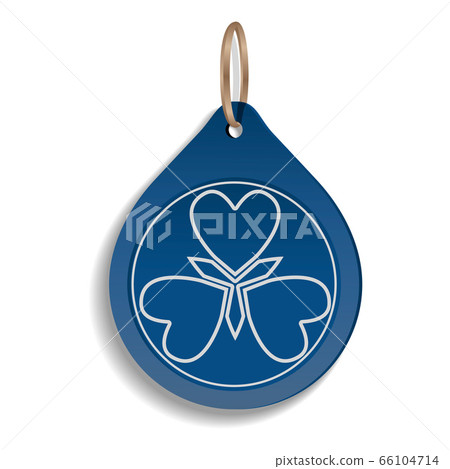 Blue trinket icon, realistic style - Stock Illustration [66104714] - PIXTA