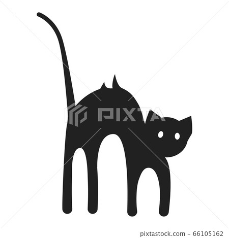 Scary cat icon, simple style - Stock Illustration [66105162] - PIXTA
