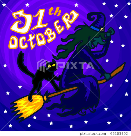 Halloween witcher concept background, hand... - Stock Illustration ...