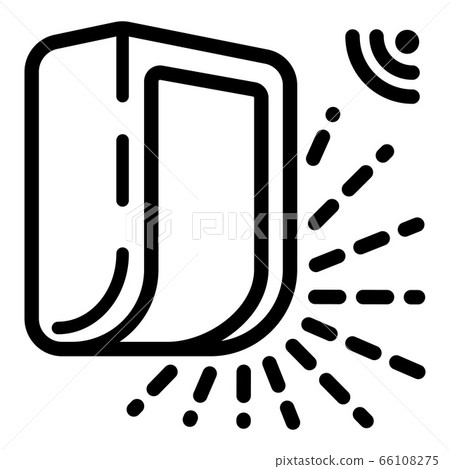 Smart outdoor light icon, outline style - Stock Illustration [66108275 ...