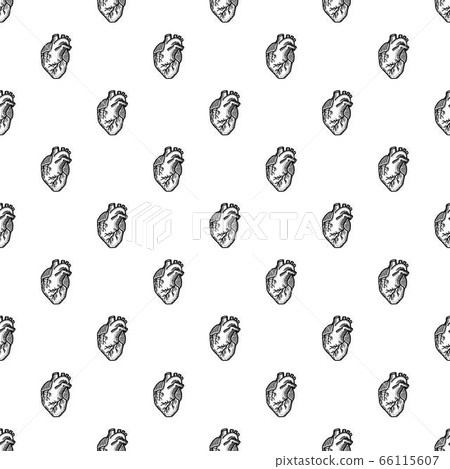 Heart organ pattern seamless - Stock Illustration [66115607] - PIXTA