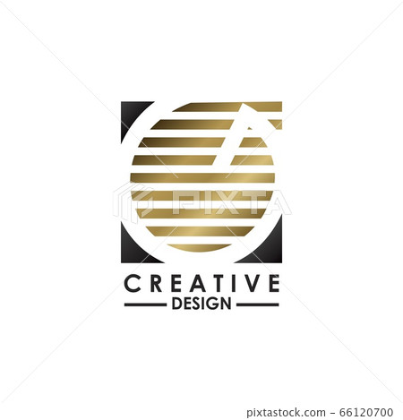 Negative Space Letter G logo. Creative design - Stock Illustration ...