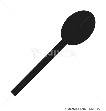 Plastic spoon icon, simple style - Stock Illustration [66124519] - PIXTA