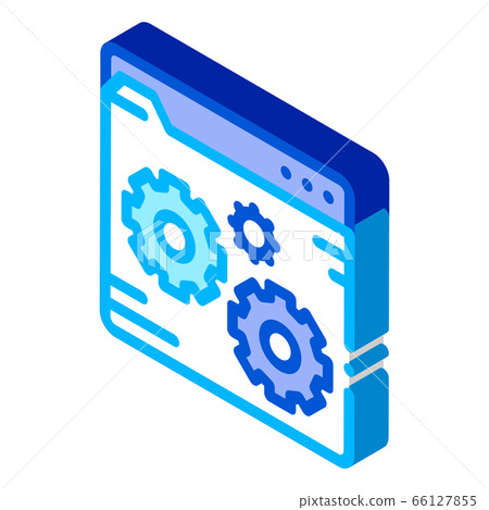 Fixing File Coding System isometric icon vector...-插圖素材 [66127855 ...