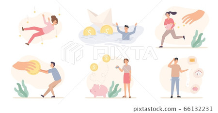 Financial problems. Global economic crisis... - Stock Illustration ...