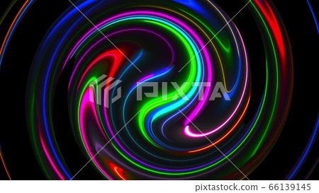 Computer generated abstract twist background....-插圖素材 [66139145] - PIXTA圖庫