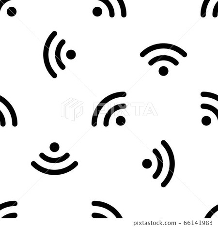 Wifi signal pattern seamless vector - Stock Illustration [66141983] - PIXTA