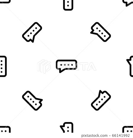 Chat bubble pattern seamless vector - Stock Illustration [66141992] - PIXTA