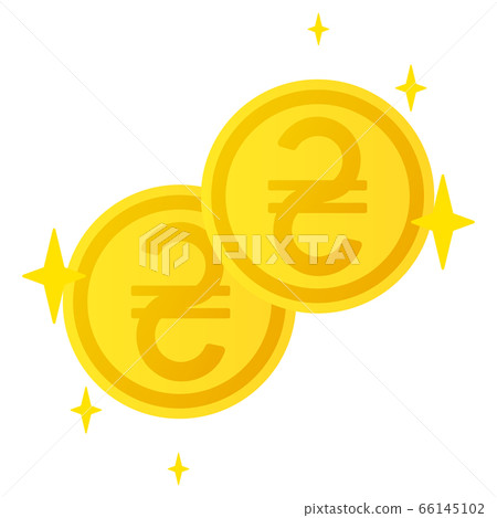 The Ukrainian Hryvnia currency symbol coins - Stock Illustration ...