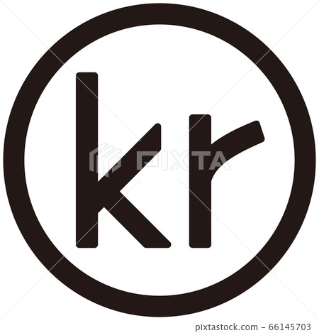 The Icelandic Krona currency symbol-插圖素材 [66145703] - PIXTA圖庫