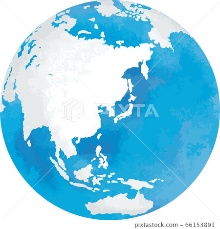 Watercolor style vector illustration of a round... - Stock Illustration ...