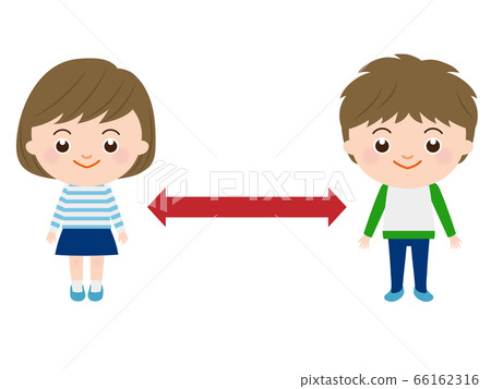 Social distance children - Stock Illustration [66162316] - PIXTA