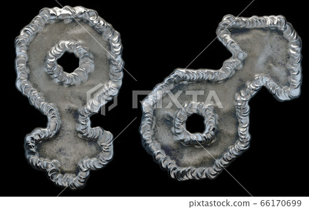 Set of symbols female and male made of... - Stock Illustration ...