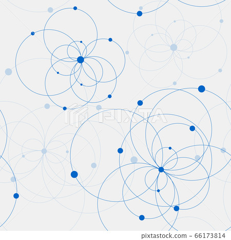 Seamless geometric pattern with connected... - Stock Illustration ...