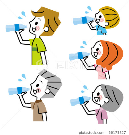 Family hydration Oral rehydration solution - Stock Illustration ...