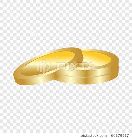 Gold coin icon, realistic style - Stock Illustration [66179917] - PIXTA