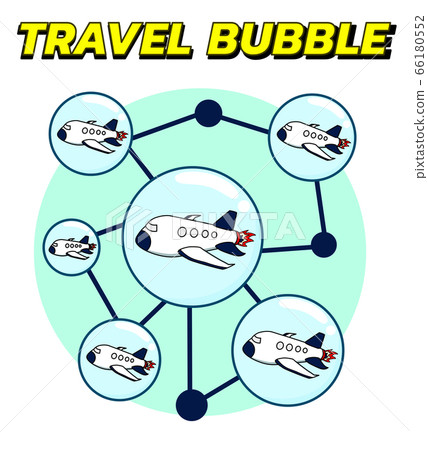 Travel Bubble is the new normal solution for - Stock Illustration ...
