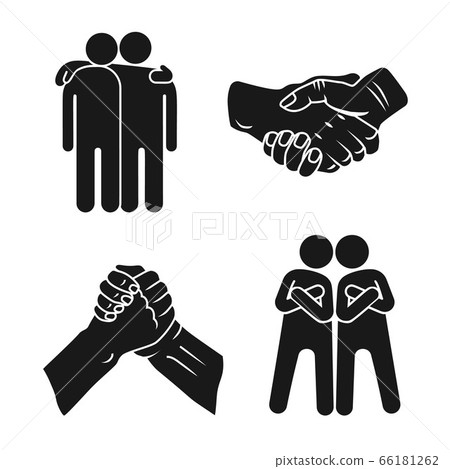 Brotherhood icon set, simple style - Stock Illustration [66181262] - PIXTA
