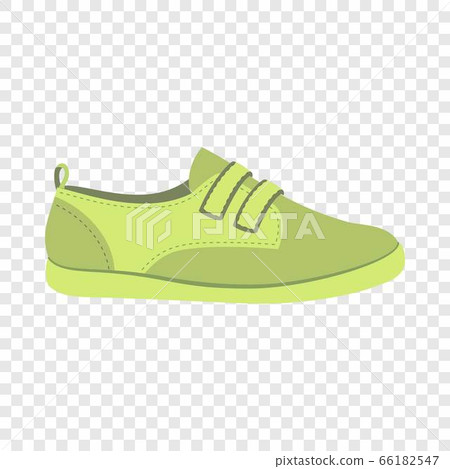 Green shoe icon, flat style-插圖素材 [66182547] - PIXTA圖庫