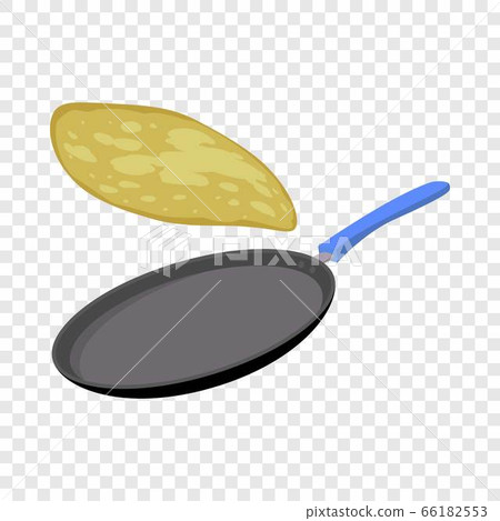 Griddle pan icon, flat style - Stock Illustration [66182553] - PIXTA