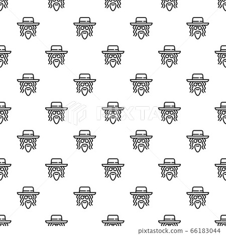 Jewish man face pattern seamless vector - Stock Illustration [66183044 ...