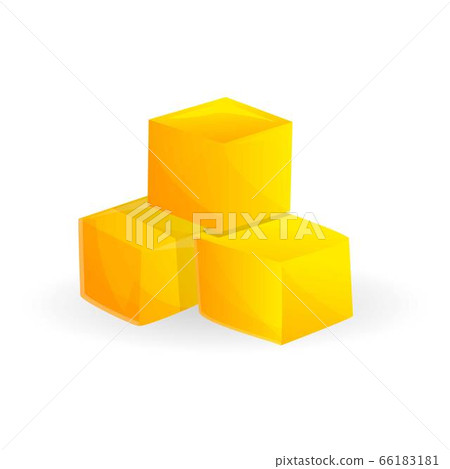 Cube of mango icon, cartoon style - Stock Illustration [66183181] - PIXTA