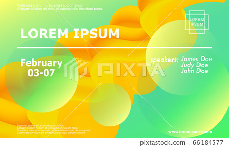 Green Background. Conference Design Template.-插圖素材 [66184577] - PIXTA圖庫