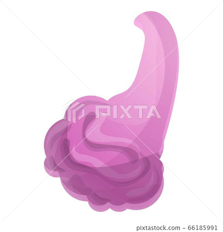 Chewed pink gum icon, cartoon style - Stock Illustration [66185991] - PIXTA