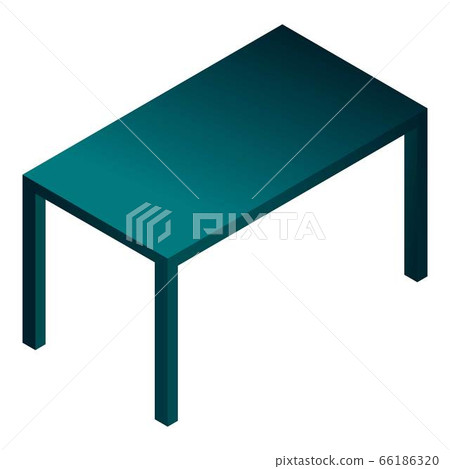 Office table icon, isometric style - Stock Illustration [66186320] - PIXTA