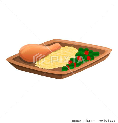Mexican food rice icon, cartoon style - Stock Illustration [66191535 ...