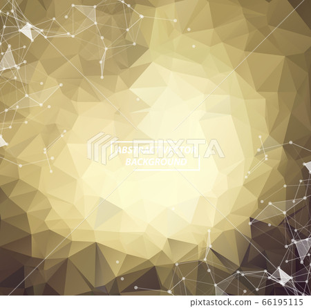 Abstract Brown Polygonal Space Background with - Stock Illustration ...