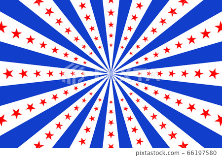 Poster with colors of American flag - Stock Illustration [66197580] - PIXTA