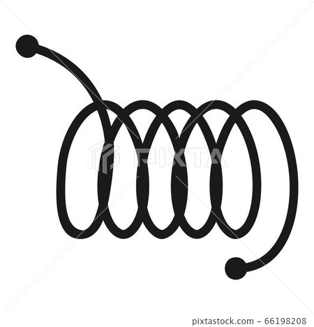 Heating coil icon, simple style - Stock Illustration [66198208] - PIXTA
