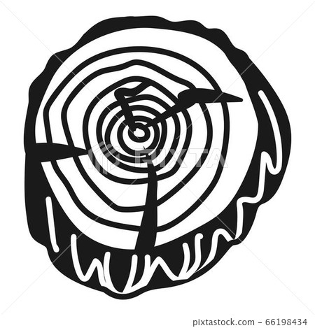 Stump top view icon, simple style - Stock Illustration [66198434] - PIXTA