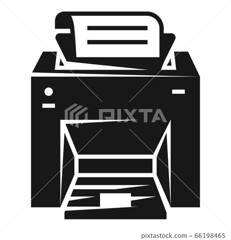 Laser printer icon, simple style - Stock Illustration [66198465] - PIXTA