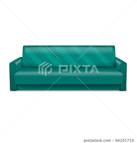 Green sofa icon, realistic style - Stock Illustration [66201719] - PIXTA