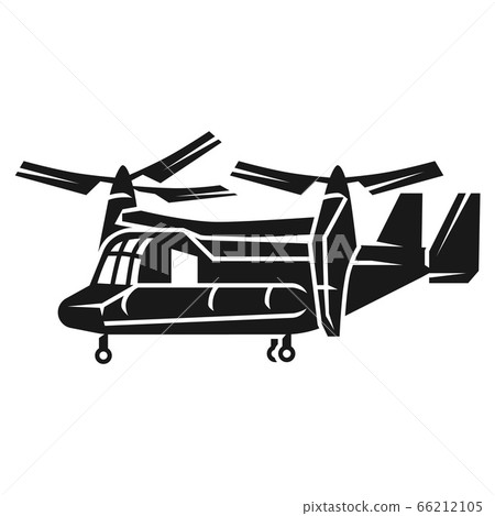 Rotary wing helicopter icon, simple style-插圖素材 [66212105] - PIXTA圖庫