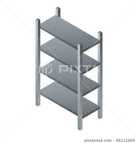 Metal rack icon, isometric style - Stock Illustration [66212869] - PIXTA