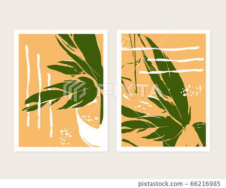 Set of two abstract poster designs - Stock Illustration [66216985] - PIXTA