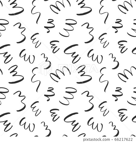 Seamless pattern with curves. - Stock Illustration [66217622] - PIXTA