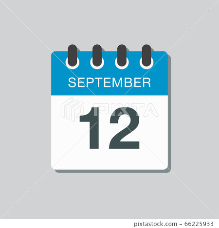 Calendar icon day 12 September, template date days - Stock Illustration ...